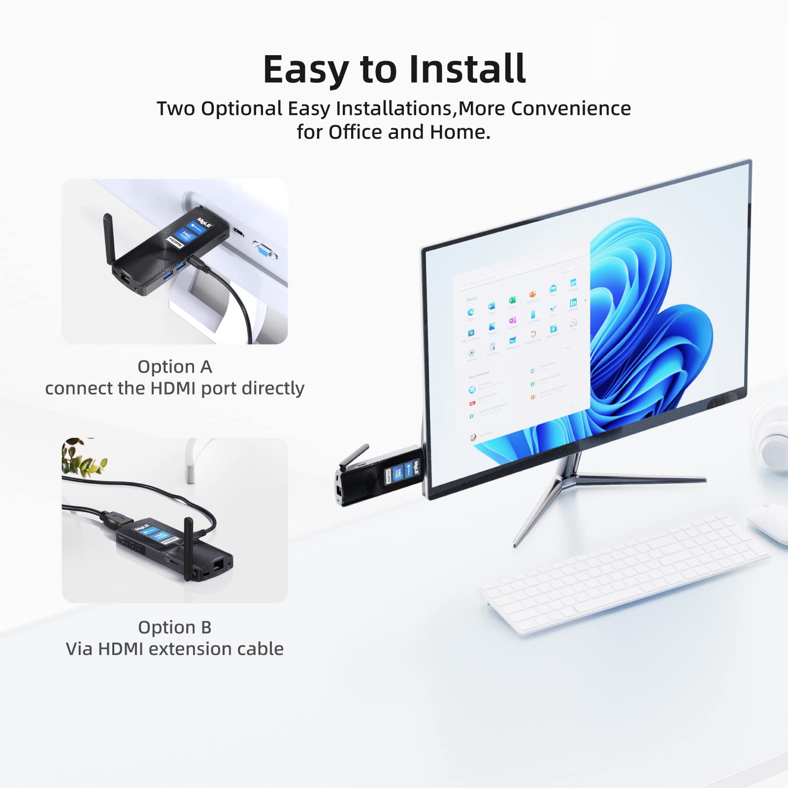 Mua Fanless Mini PC Stick PCG02 Windows 11 Home N4000 4GB RAM 128GB IoT ...