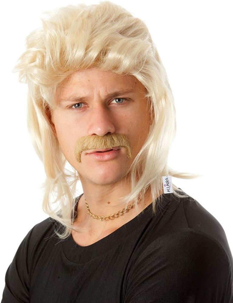 Amazon.com: ALLAURA 80’s Mullet Wigs for Men- Blonde Redneck Hillbilly ...