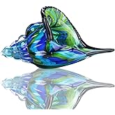 Amazon.com: QFkris Hand Blown Glass Conch Seashell Figurine Home Decor ...