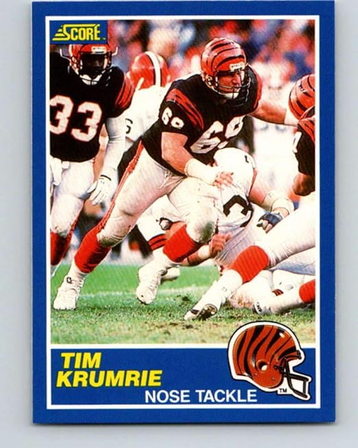 Amazon.com: 1989 Score Football #69 Tim Krumrie Cincinnati Bengals ...