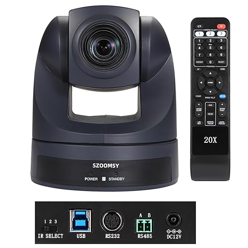 SZOOMSY PTZ Camera 20X Optical Zoom,Video Conference Camera USB HD ...