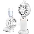 Amazon.com: Hadheld Misting Fan Portable Rechargeable Personal Mister ...