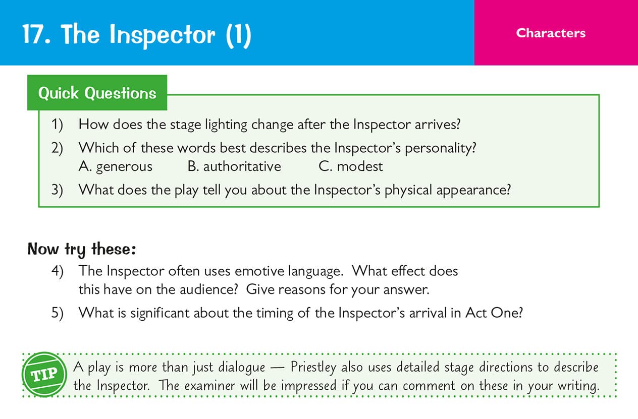 Mua GCSE English - An Inspector Calls Revision Question Cards: for the 2025 and 2026 exams (CGP ...