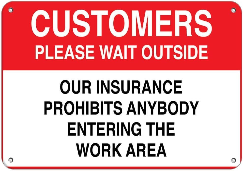 LAUGH WELL PLEASE WAIT OUTSIDE Enter Metal Tin Sign Retro Metal Painted ...