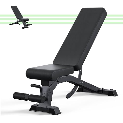 Adjustable Weight Bench with 12x4x4 Positions, 1200LB Heavy Duty ...
