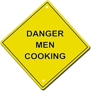 Amazon.com: Fastasticdeals Danger Men Cooking Metal Aluminum Novelty ...