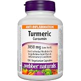 Webber Naturals Turmeric Curcumin Gummy, 1,260 mg of Raw Herb, 120 ...