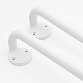 Amazon.com: TANGWIN White Wrap Around Curtain Rods 72 to 144 Inch ...