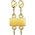Amazon.com: Necklace Layering Clasp - 18K Gold Separator for Layering ...