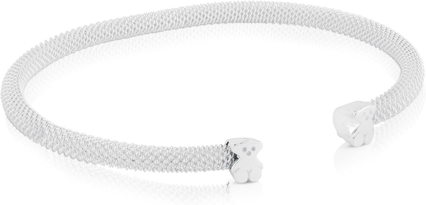 TOUS Brazalete esclava MESH de Mujer Plata de Primera Ley, Diámetro 16 ...