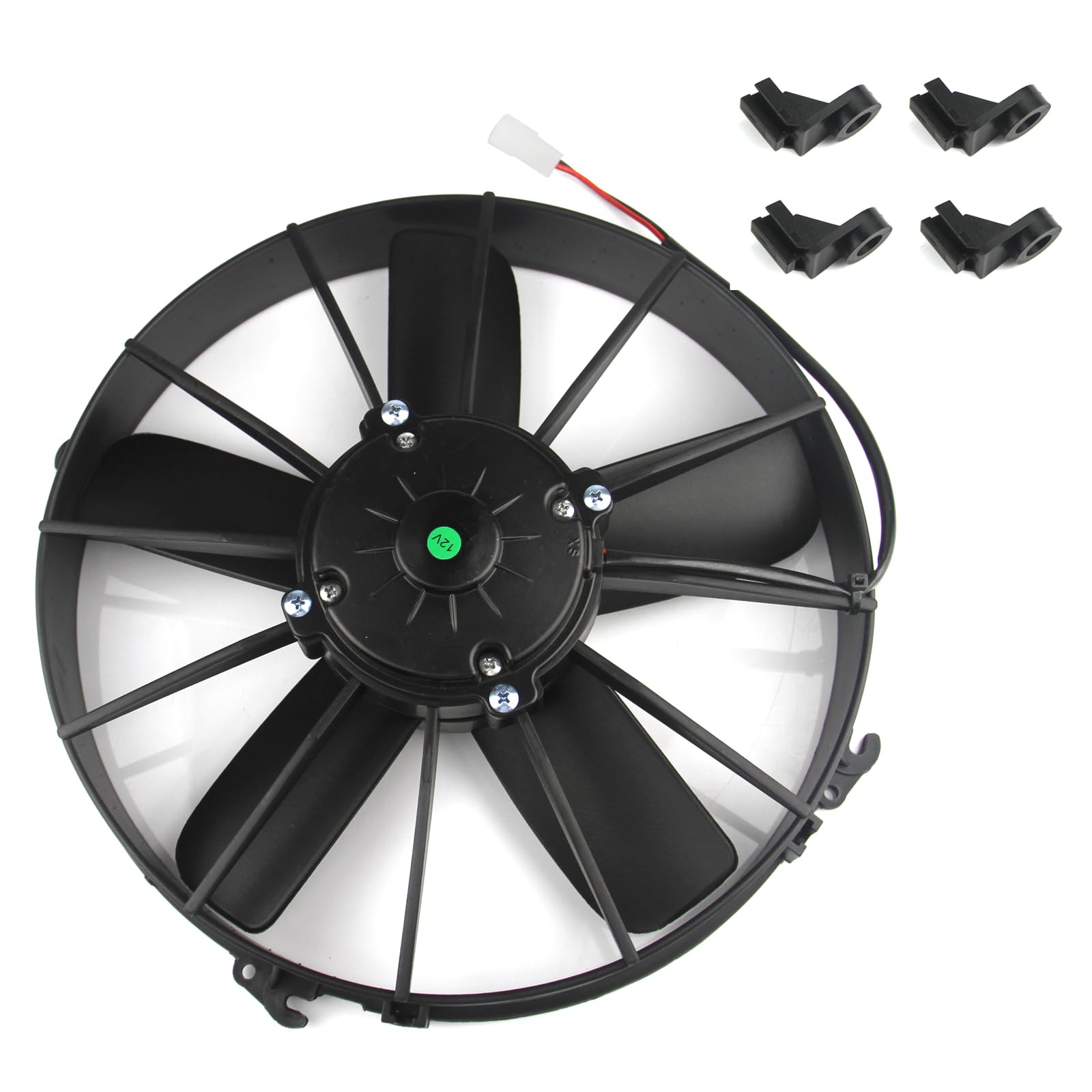 Puller Radiator Cooling Fan 30102038 12V Compatible with Spal 1640 CFM ...