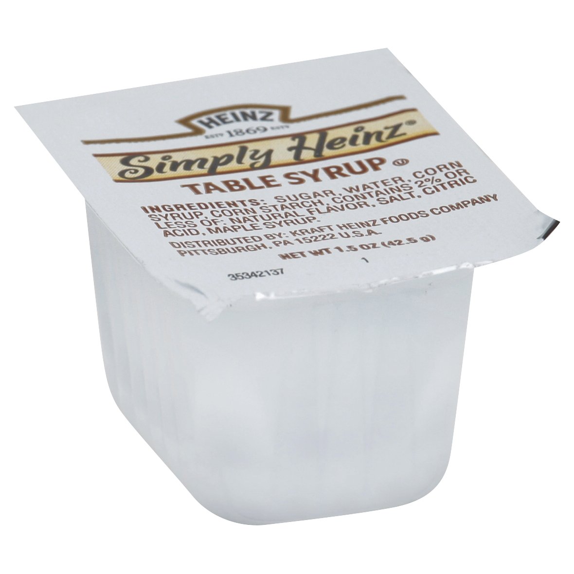 Amazon.com : Heinz Simply Syrup Single Serve (1.5 oz Packets, Pack of ...