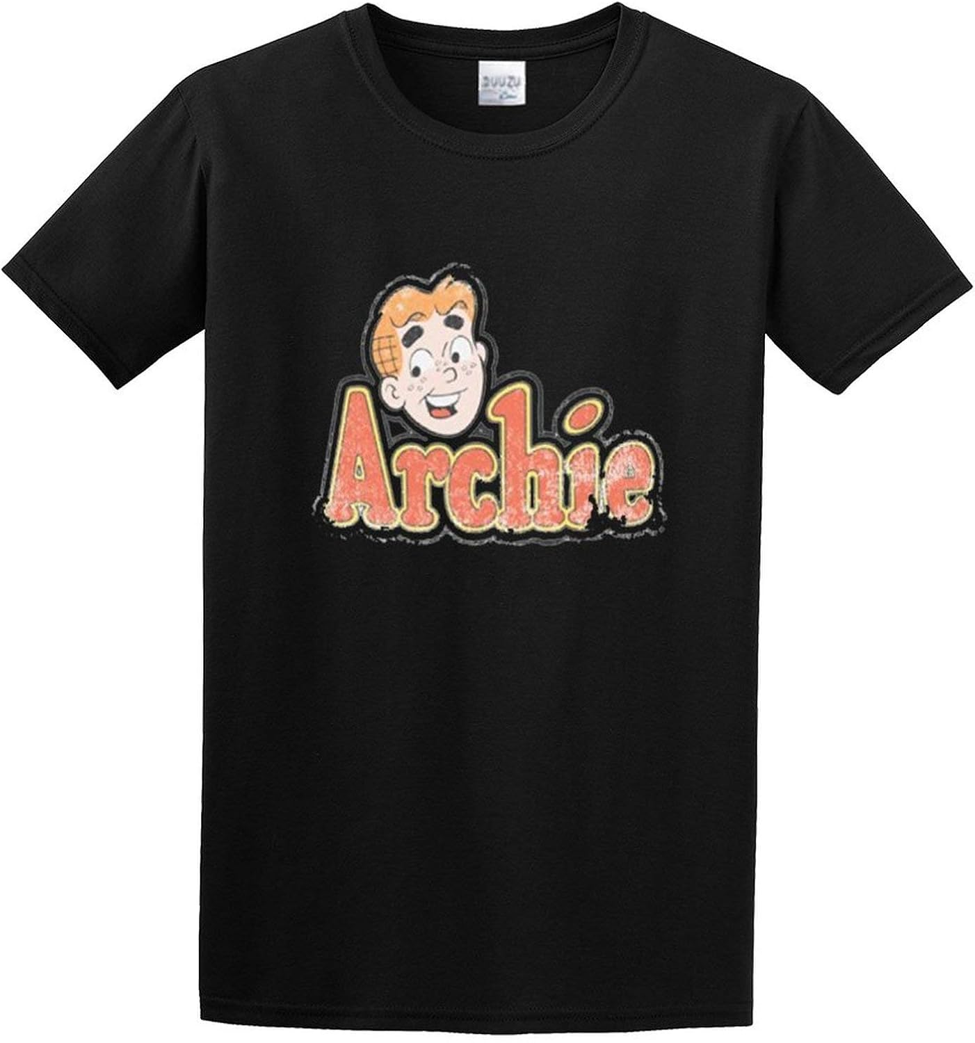 Archie Comics Distressed Archie Logo Ringer Cotton Shirt Mens: Amazon ...