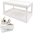 Amazon.com: souG Desktop Storage Rack Organizer for Kitchen Bathroom ...