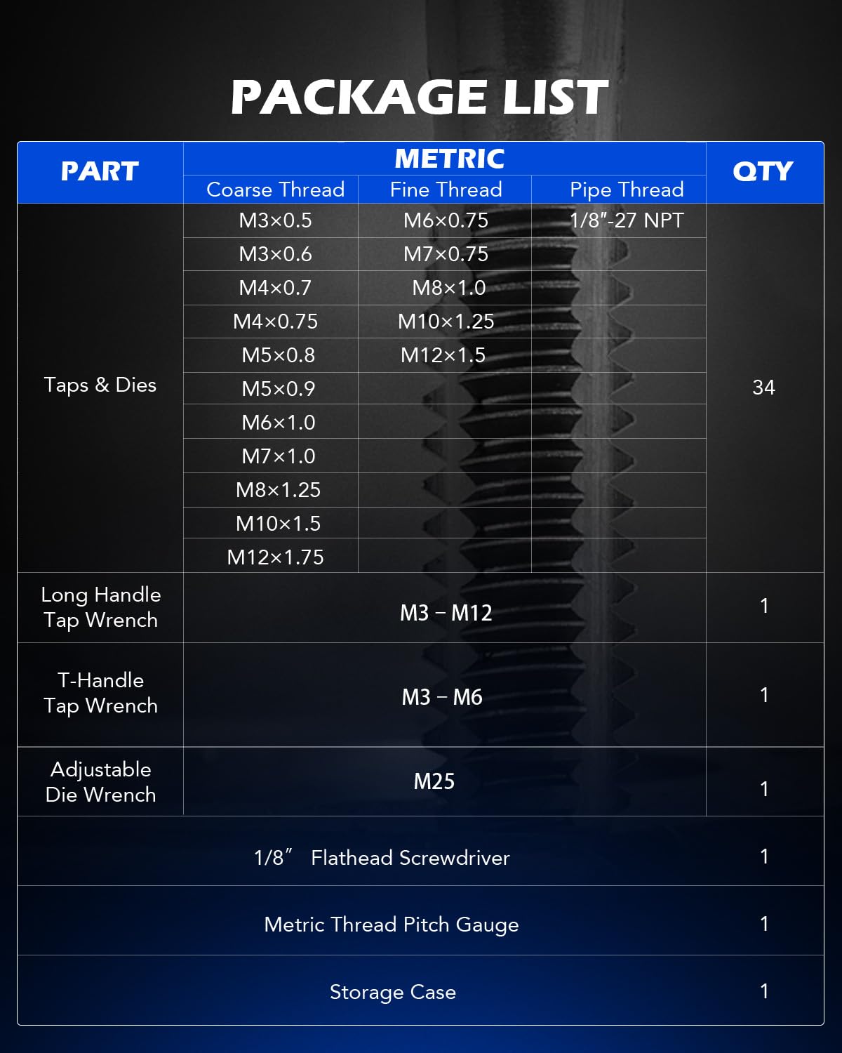 Mua Orion Motor Tech Tap and Die Set Metric | M3, M4, M5, M6, M7, M8 ...