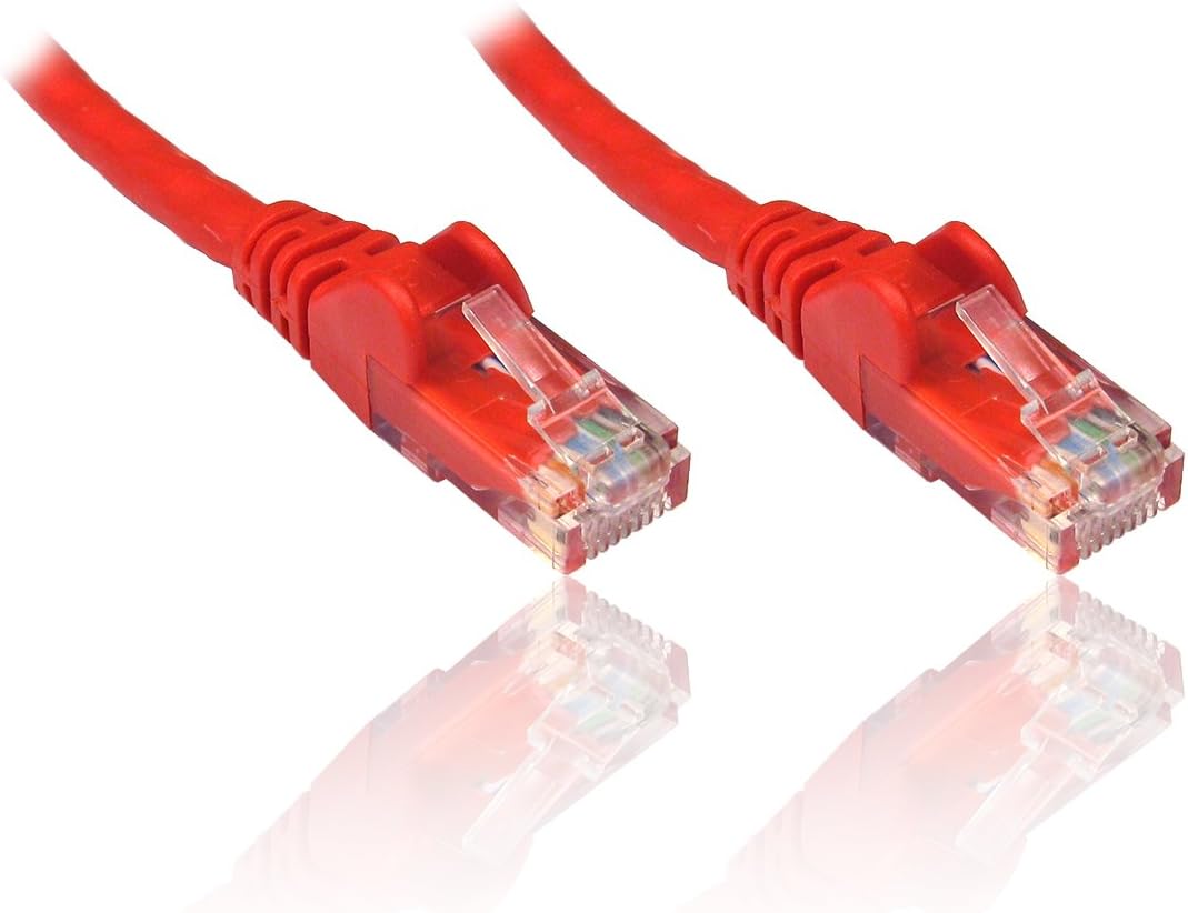 Premium Cord Patch Cable UTP RJ45-RJ45 Level 5E 1m Red – BigaMart