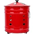Amazon.com : DOITOOL Small Burning Bucket Incinerator Barrel with Lid ...