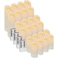 Amazon.com: Enido 24 Pc Flameless LED Candles with Remote & Timer, Outdoor Waterproof ...