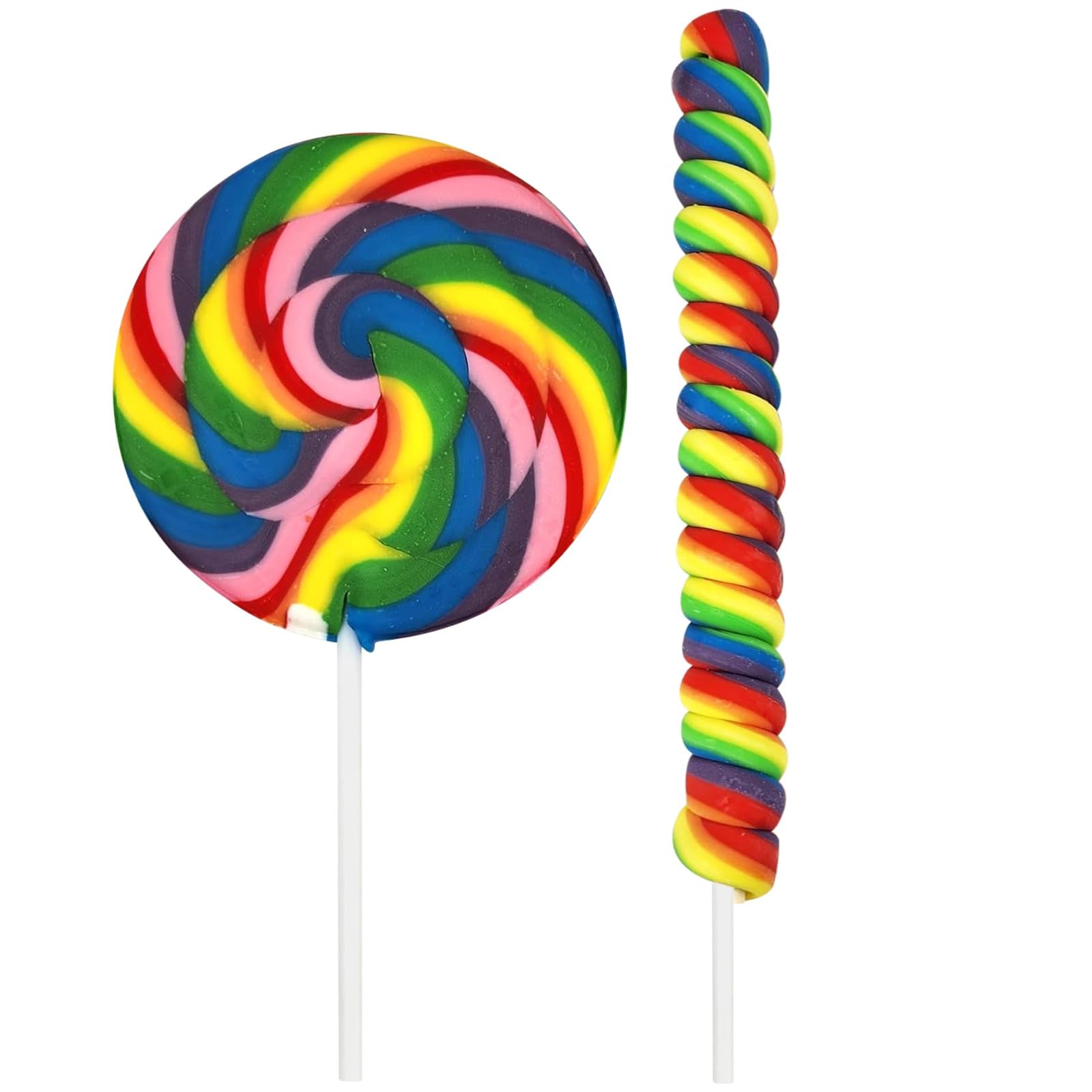 Mua 12 Jumbo Rainbow Swirl Lollipops Bundle, 6 Giant 4 Inch Swirl ...