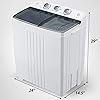 Homguava Portable Washing Machine 20Lbs Capacity Compact Washer and ...