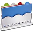 Amazon.com: Index Color-Coded Cutting Boards Set with Holder for ...