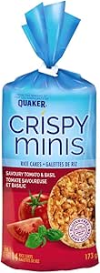 QUAKER CRISPY MINIS Gluten-Free Savoury Tomato & Basil Flavour Large ...