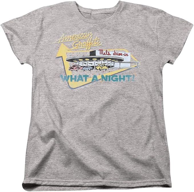 Amazon.com: American Graffiti Mels Drive in Women's T Shirt: Clothing