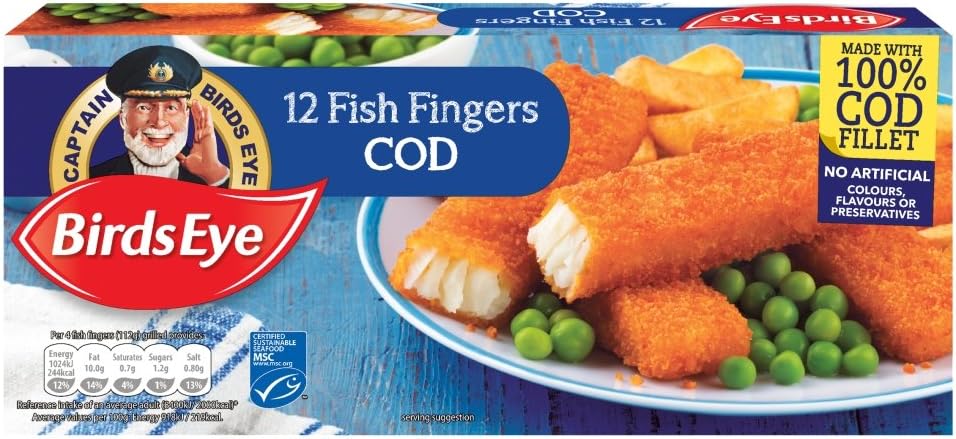 Birds Eye 12 Cod Fish Fingers, 336g (Frozen): Amazon.co.uk: Grocery