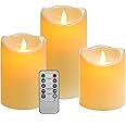 Da by Flameless Candle 4 inch 5 inch 6 inch Set of 3 Realistic Dancing ...
