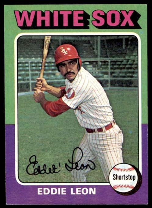 Amazon.com: 1975 Topps # 528 Eddie Leon Chicago White Sox (Baseball ...