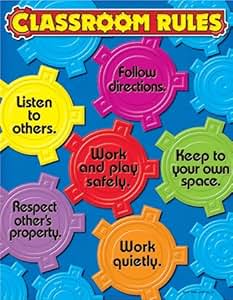 Amazon.com : Learning Chart Classroom Rules : Themed Classroom Displays ...