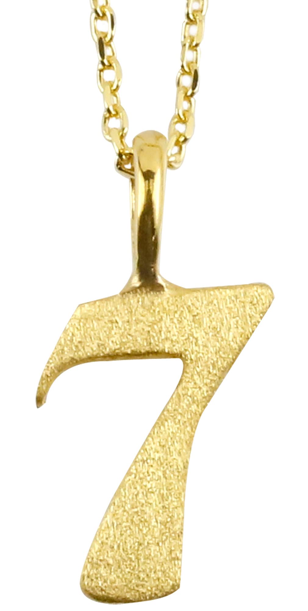 Mua Atlas Pure Gold Necklace, 24K Gold, 24K, Number 7, Pendant, Gold ...