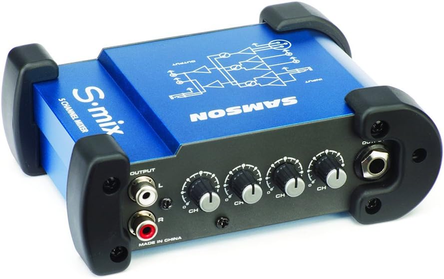 Samson S-mix Mini Mixer - Mezclador para DJ (10,5 cm, 14,4 cm, 5,1 cm ...