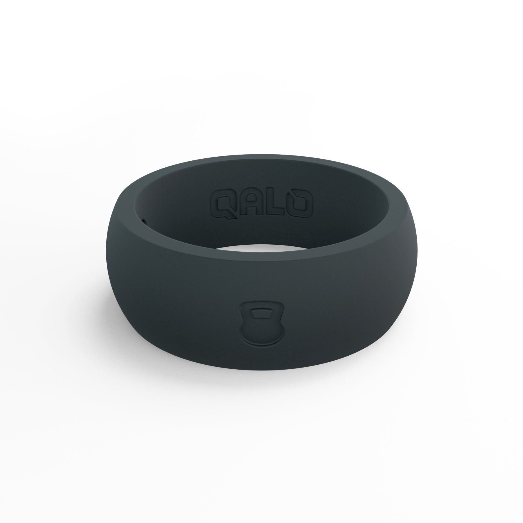 QALO Men's Black Classic Outdoors Silicone Ring Size 12 | Amazon