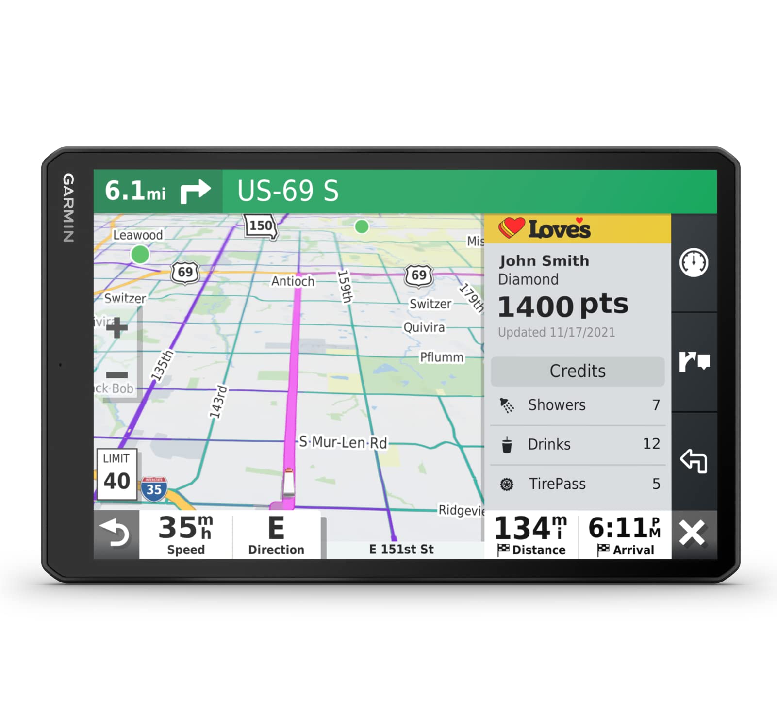 Mua Garmin dēzl OTR1010, Extra-Large, Easy-to-Read 10” GPS Truck ...