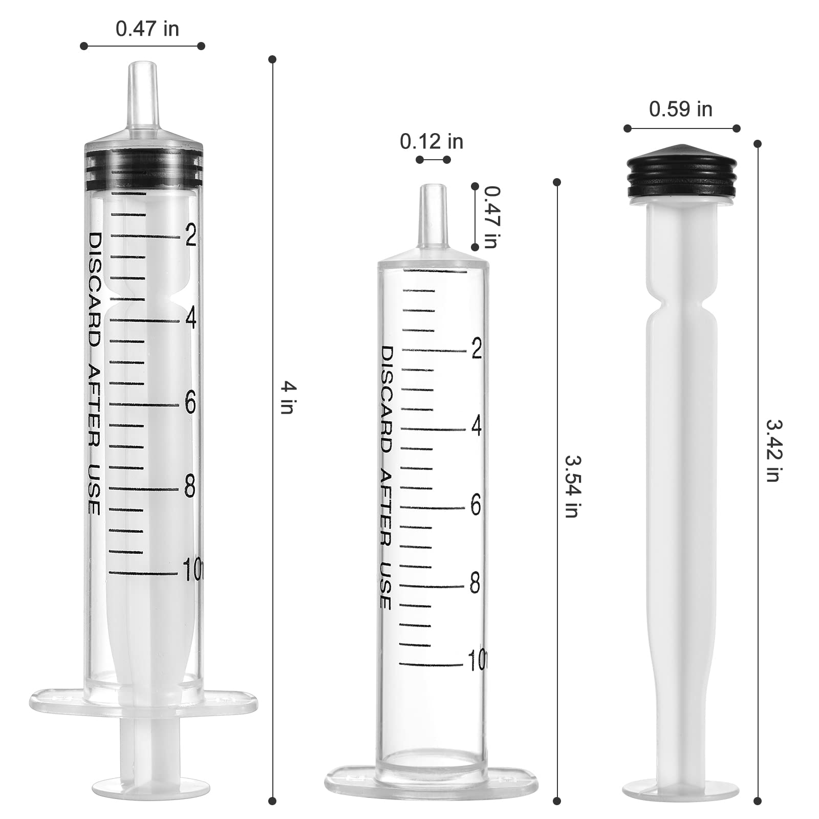 Mua LEOVIO 10 Pack 10ml Syringe Without Needle for Liquid, Food ...