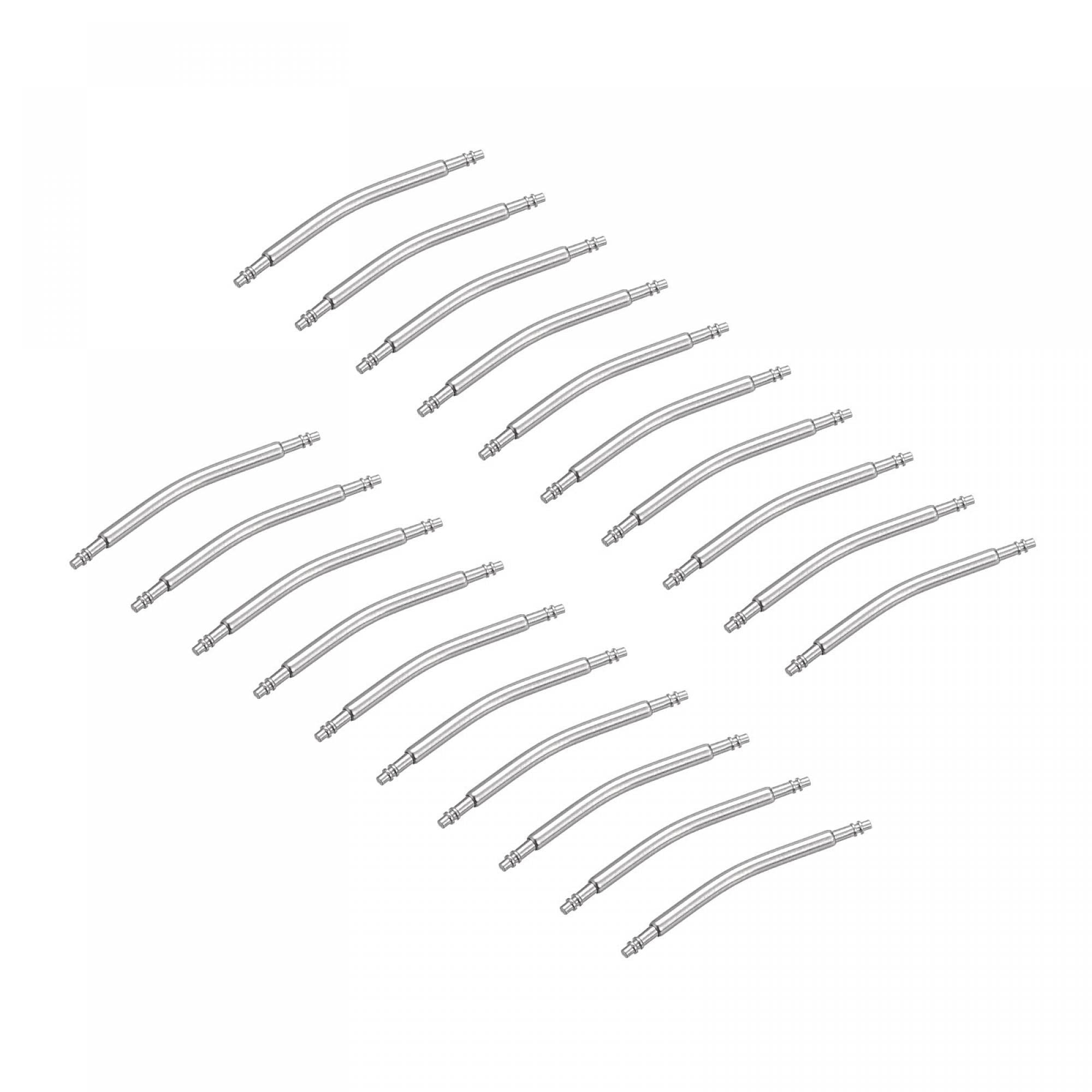 uxcell 20mm Curved Spring Bar Pins 1.5mm Dia Stainless Steel Double ...