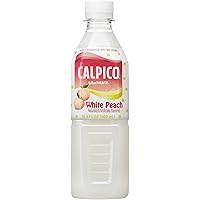 Amazon.com : CALPICO White Peach, Non-Carbonated Drink, Japanese Beverage Contains Peach Juice ...