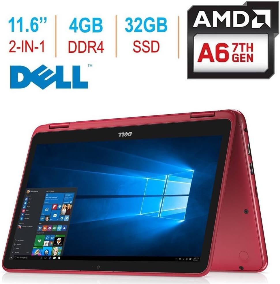 Dell 2018 Newest Inspiron 3000 11.6Ó 2-in-1 Touchscreen Laptop/Tablet ...