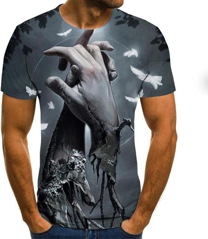 2020 Mens Horror T Shirts Fashion New Summer Men's Short Sleeve T-Shirt ...
