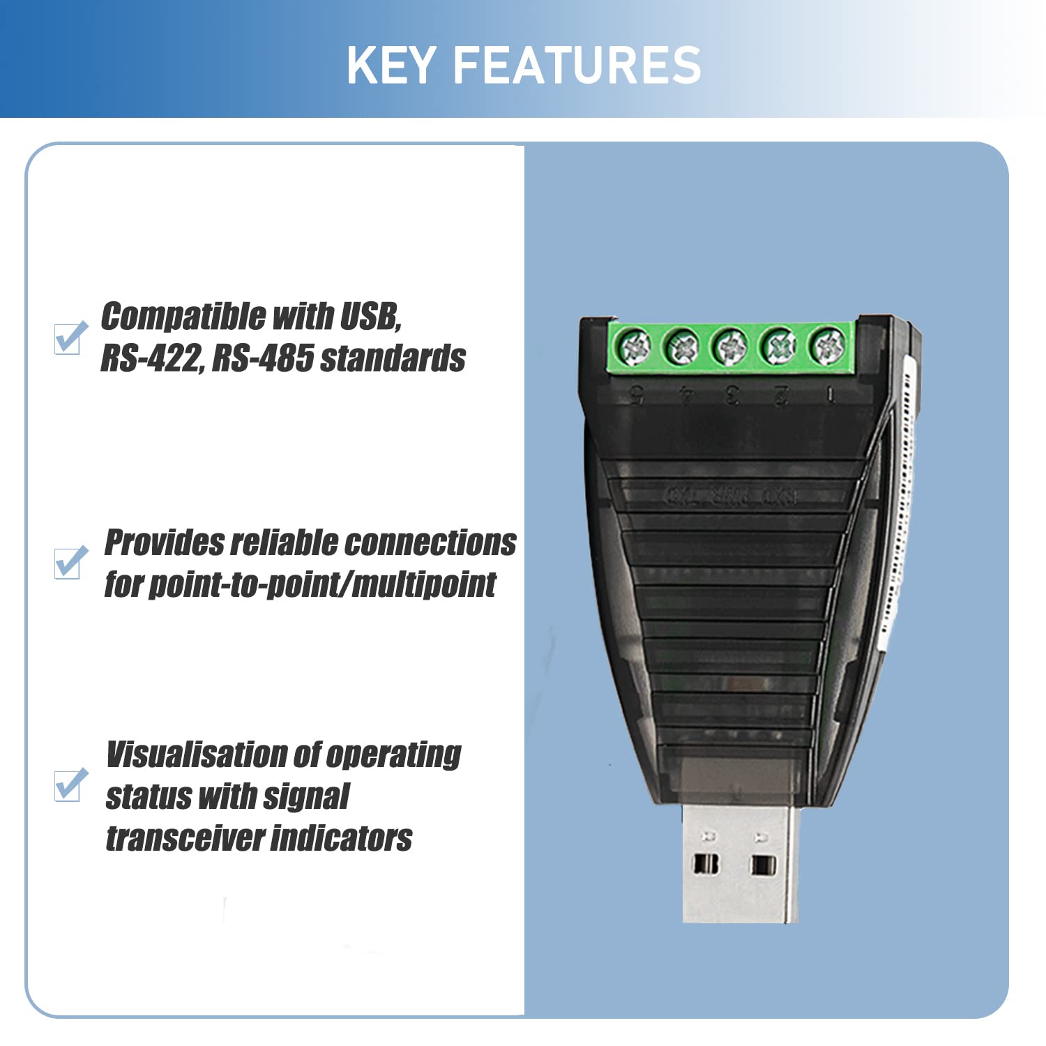 Mua UOTEK USB to RS-485 RS-422 Converter USB to RS485 RS422 Adapter ...