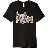 Amazon.com: Band Mom Leopard Print Proud Band Mom Musical Marching Band ...