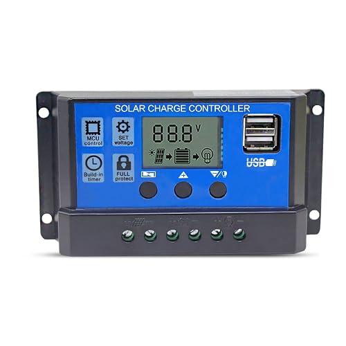 20A Solar Charge Controller Solar Panel Battery Intelligent Regulator ...