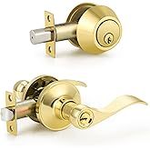 Keyed Alike Entry Lever and Single Cylinder Deadbolt Combo Pack ...