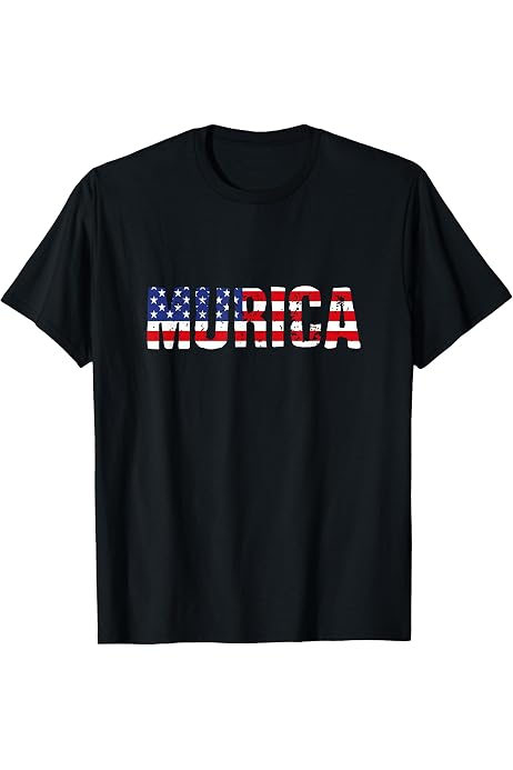 Camiseta Murica Captain Murica Designer Graphic T Shirt | Vintage