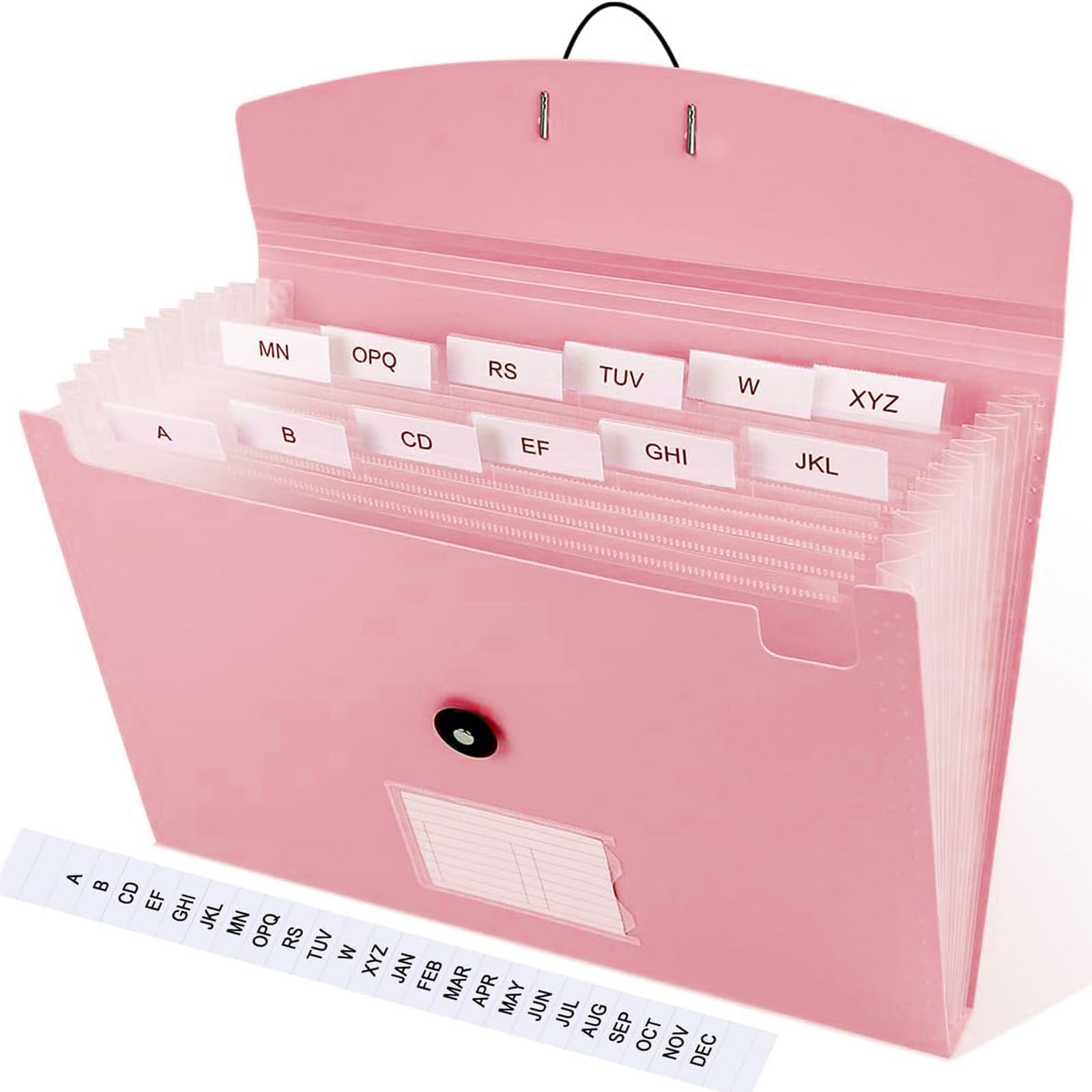 Mua Accordion File Organizer, Pink 13 Pocket Expanding File Folder ...