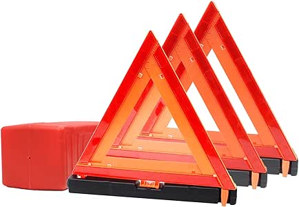 Amazon.com: RK Safety Warning Triangle DOT Approved Road Side Emergency ...