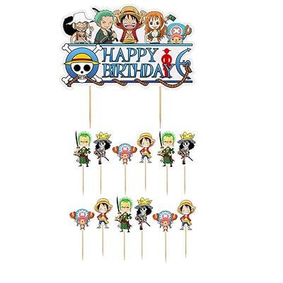 Yetxel- One Piece Anime Theme Party Cake Topper Set Nepal | Ubuy