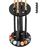 Amazon.com: GACCO BILLIARDS Freestanding Billiard Cue Rack, Pool Table Accessories Hold 8 Cues ...
