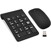 Amazon.com: Mechanical Numpad 21 Keys Portable 2.4 GHz Wireless Number ...